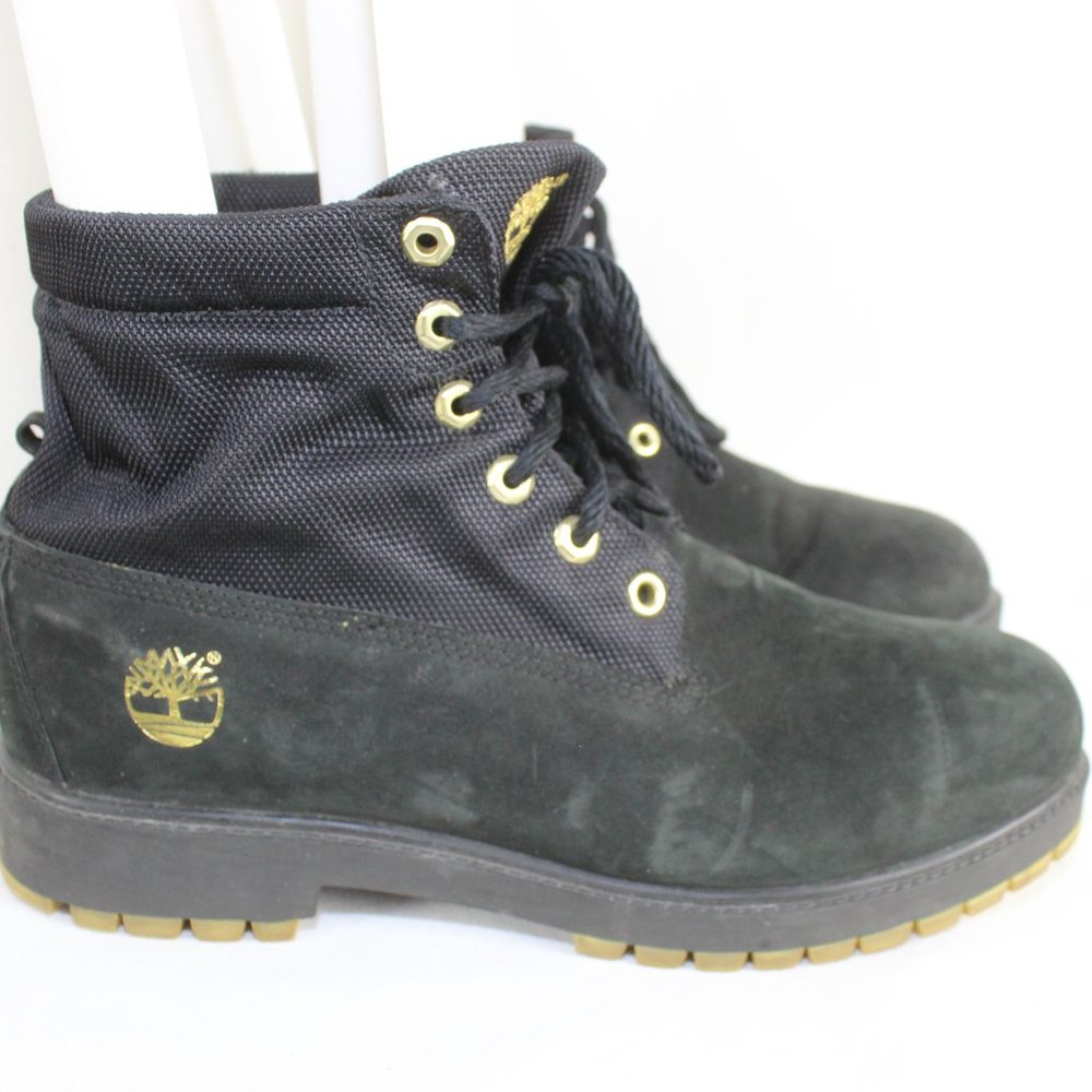 Timberland Basic Roll Top Men's Boots Black 6634a Sz … - Gem